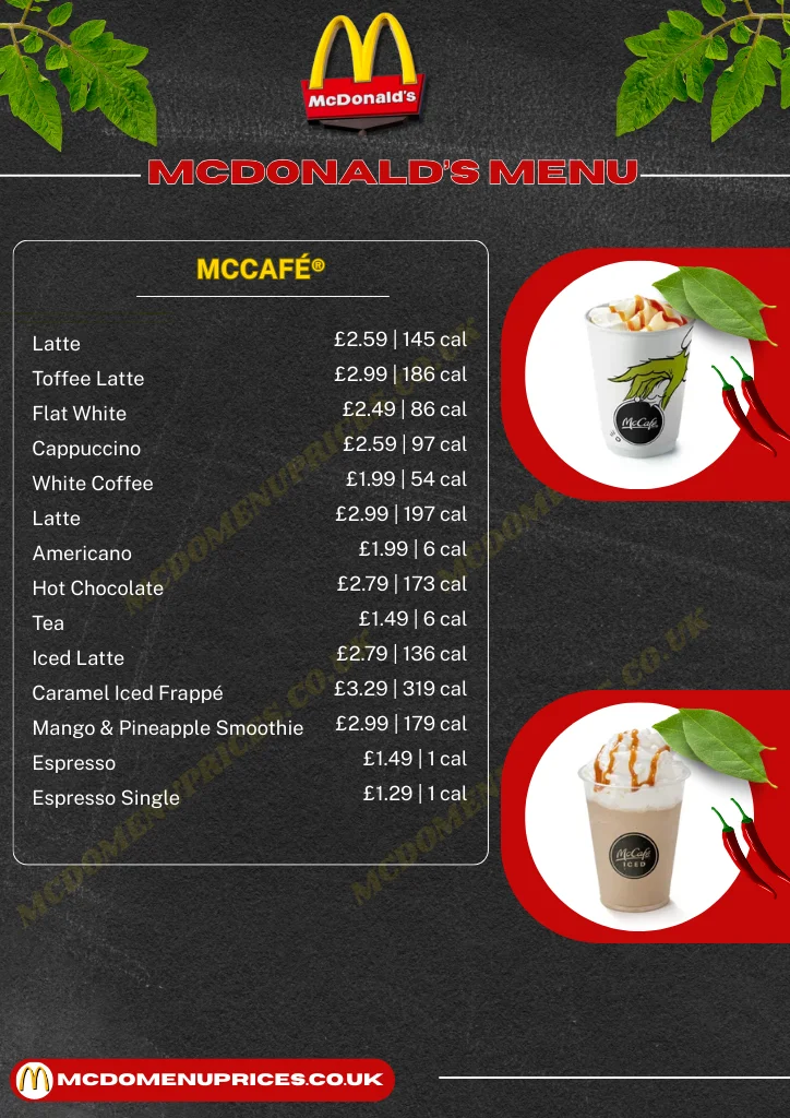 McDonald’s Menu UK Prices & Calories | May 3, 2026